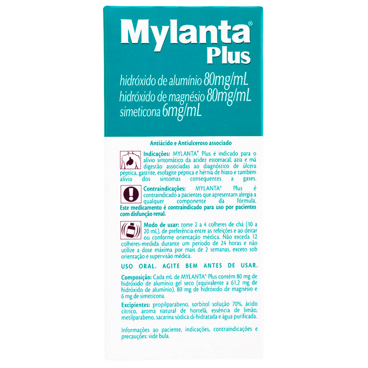 Mylanta Plus Suspensão Oral com 240ml | Droga Raia
