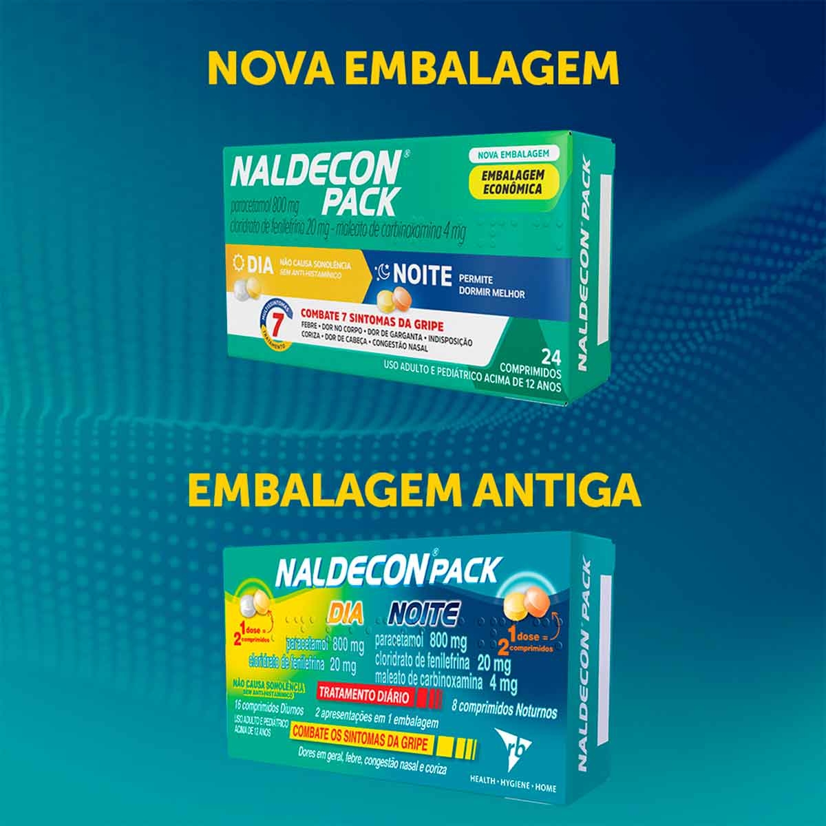 Naldecon Dia e Noite 24 comprimidos: Encontre online | Droga Raia