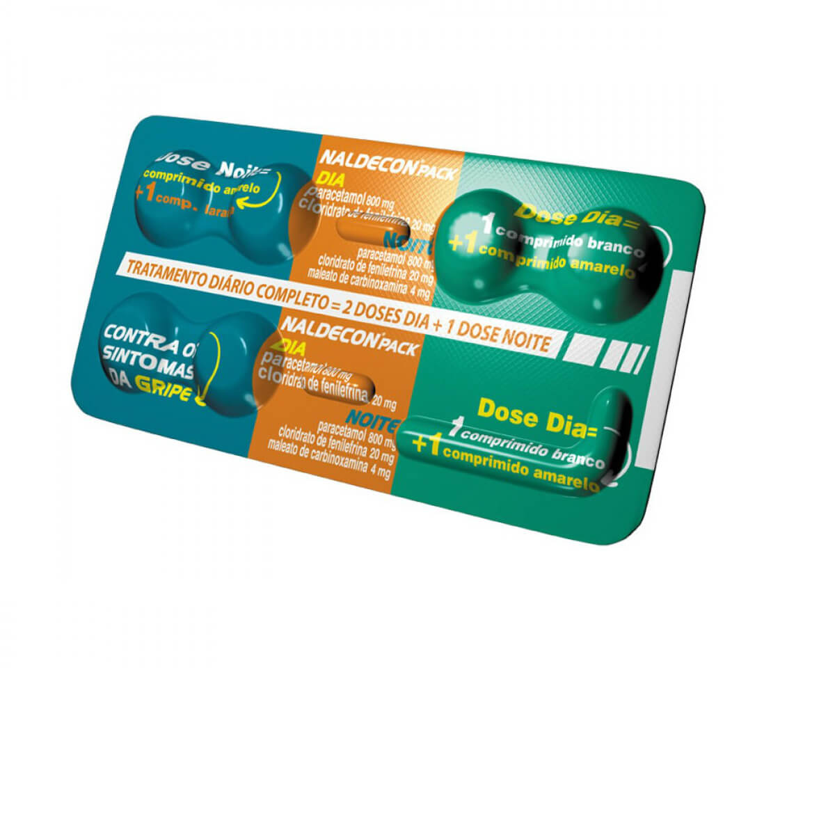 Naldecon Pack Dia e Noite 6 Comprimidos Naldecon | Droga Raia