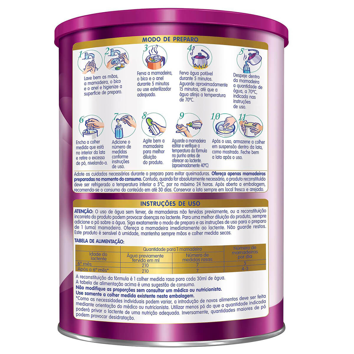 Fórmula Infantil Nestlé NAN Comfor 2 com 800g | Droga Raia