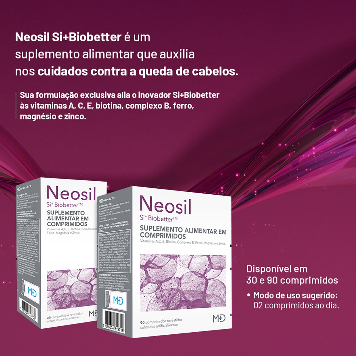 Neosil Suplemento Alimentar em comprimidos: Encontre online | Droga Raia