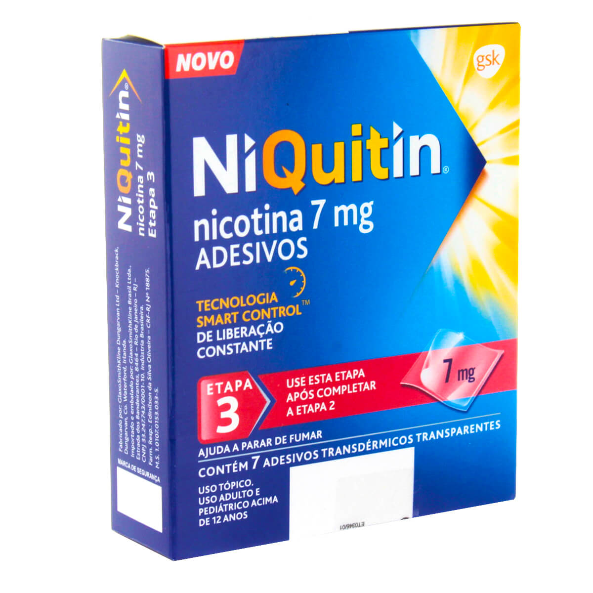 NiQuitin 7mg 7 Adesivos GSK | Droga Raia