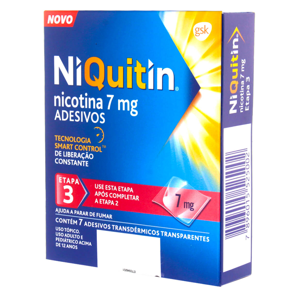NiQuitin 7mg 7 Adesivos GSK | Droga Raia
