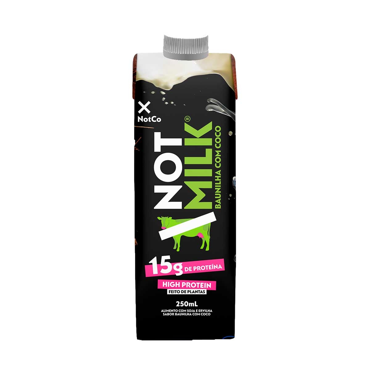 NotMilk High Protein Sabor Baunilha com Coco 250ml - Preço online ...