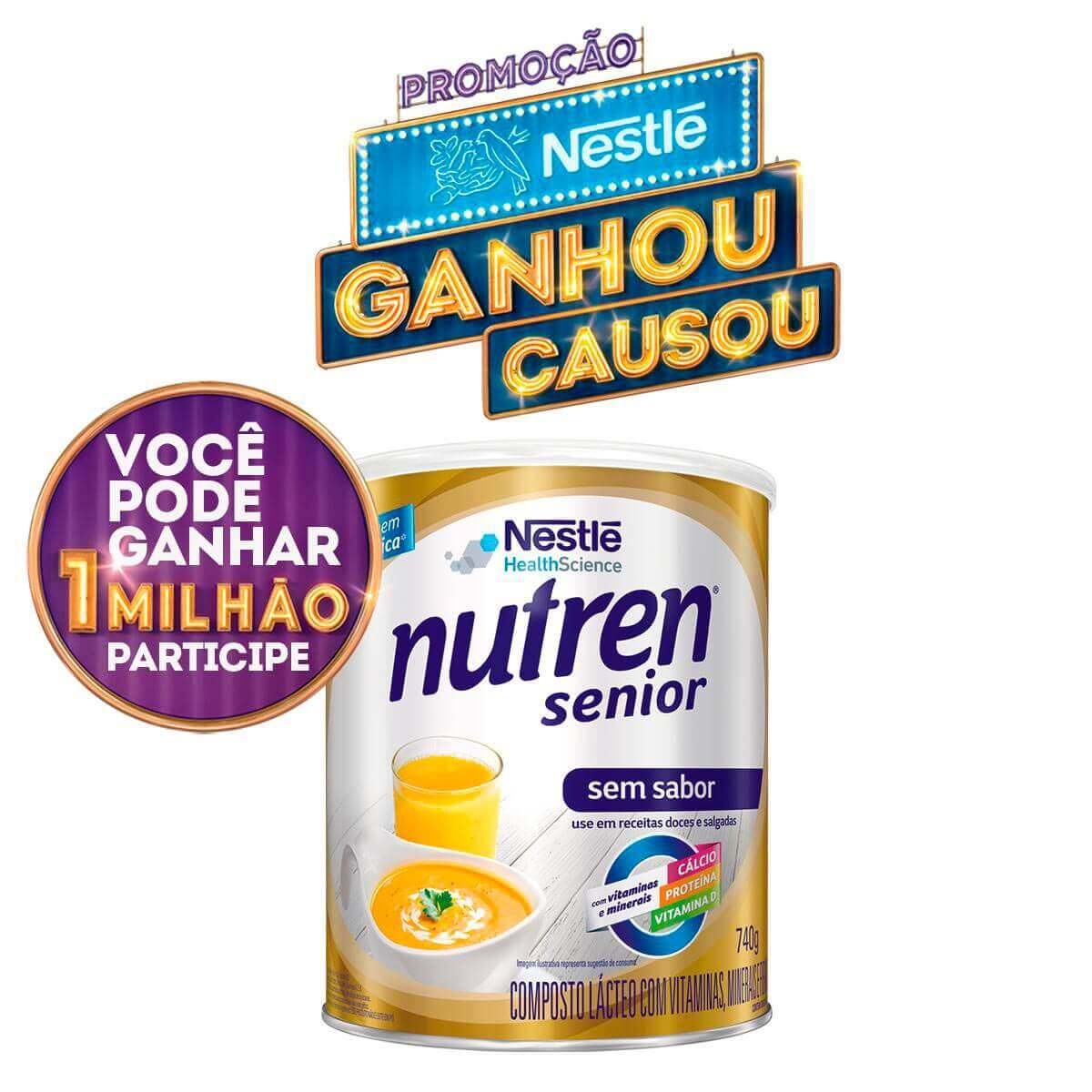 Suplemento Alimentar Nutren Senior Sem Sabor 740g | Droga Raia