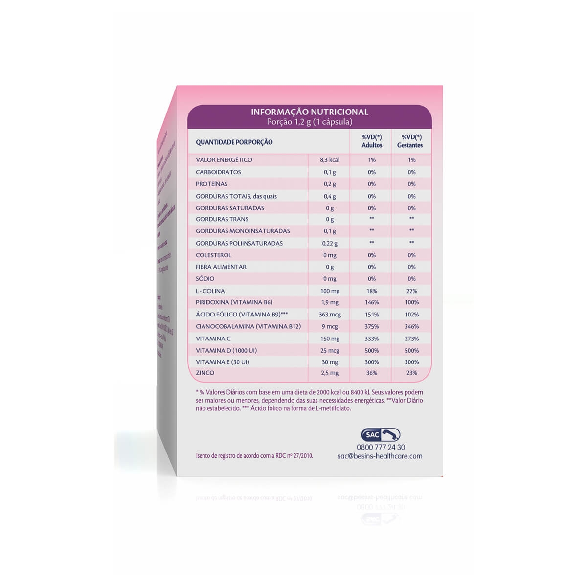 Ogestan Pré com 90 Cápsulas Besins | Droga Raia