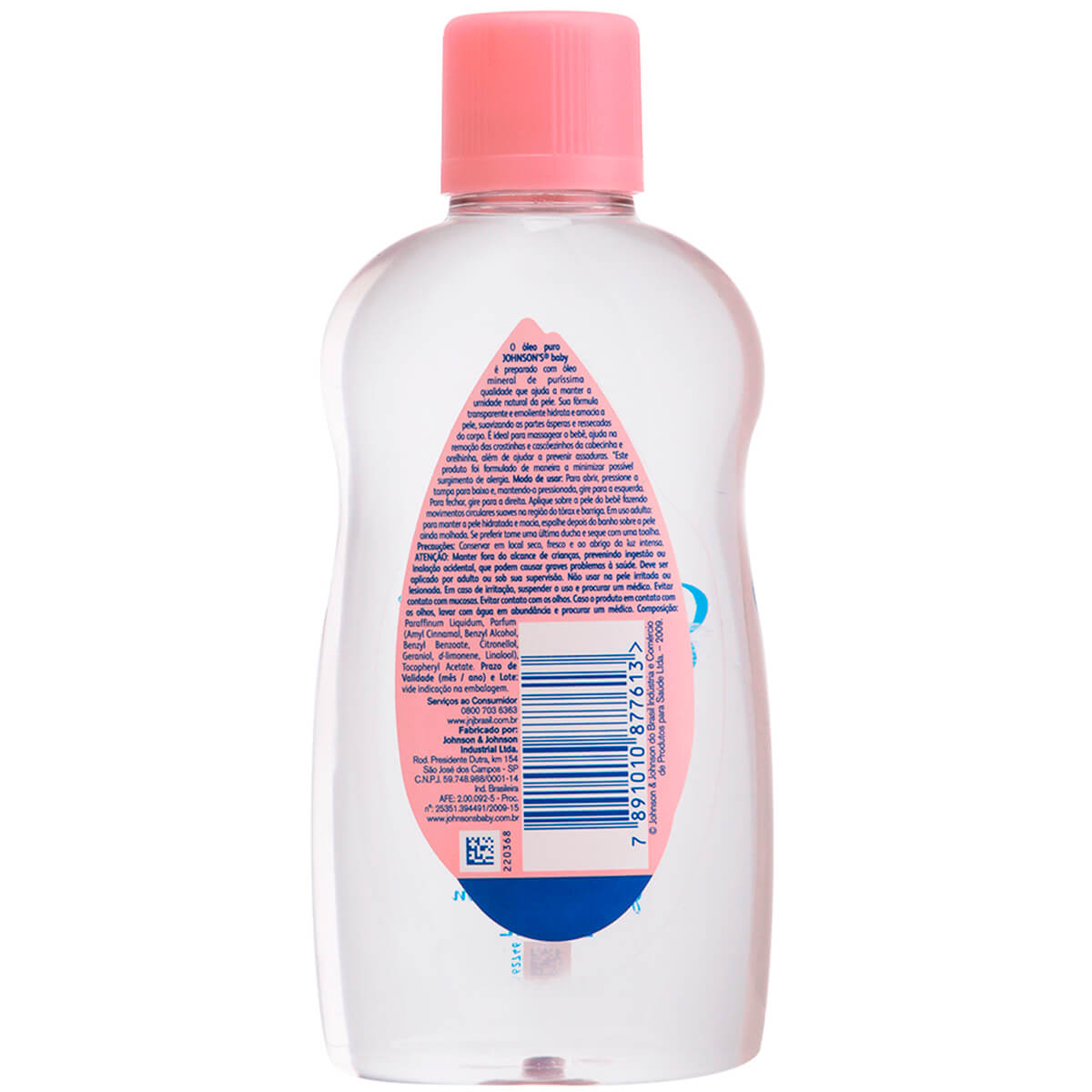 Óleo Puro Johnson & Johnson Johnson's Baby 200ml | Droga Raia