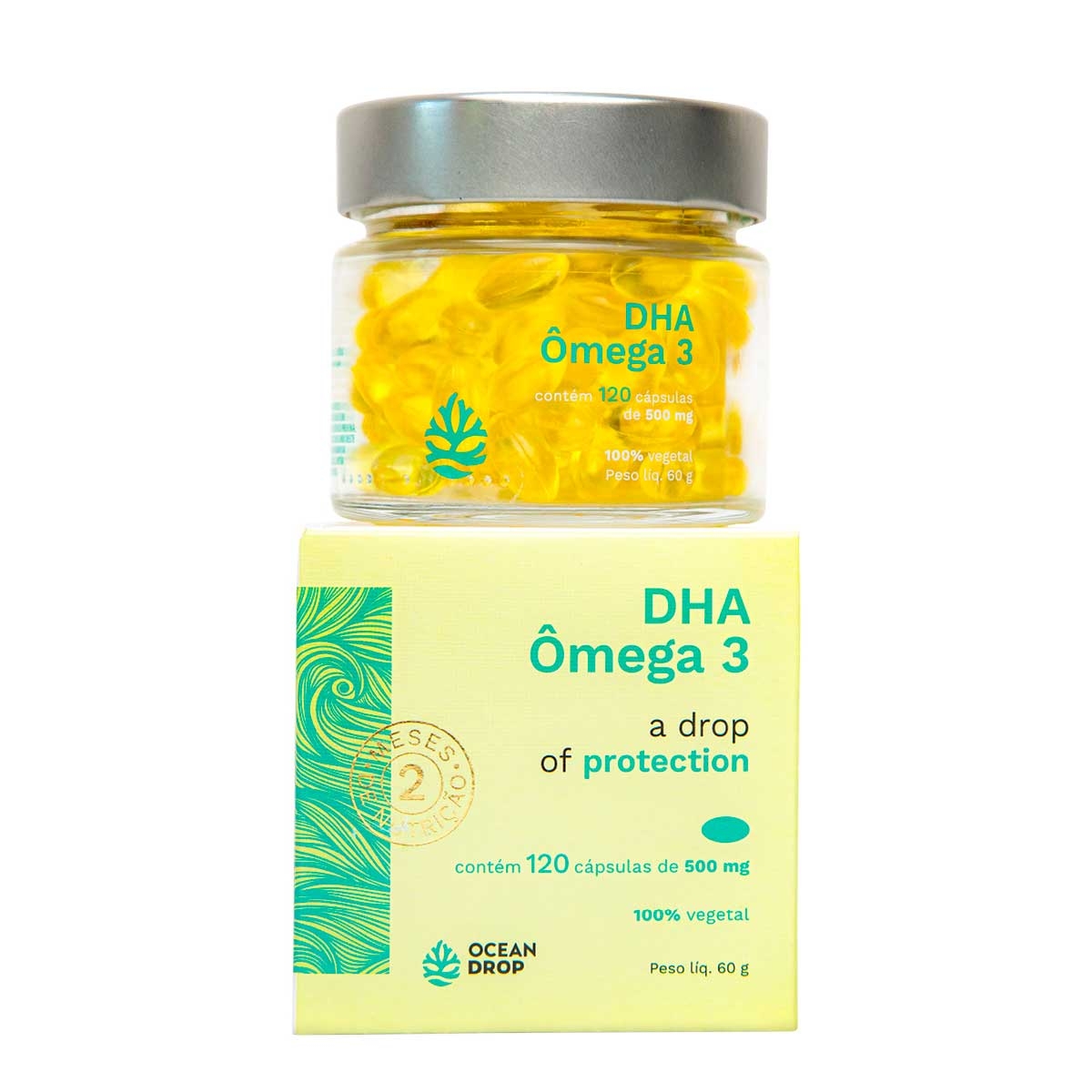 Ômega 3 Ocean Drop 500mg 120 Cápsulas | Droga Raia