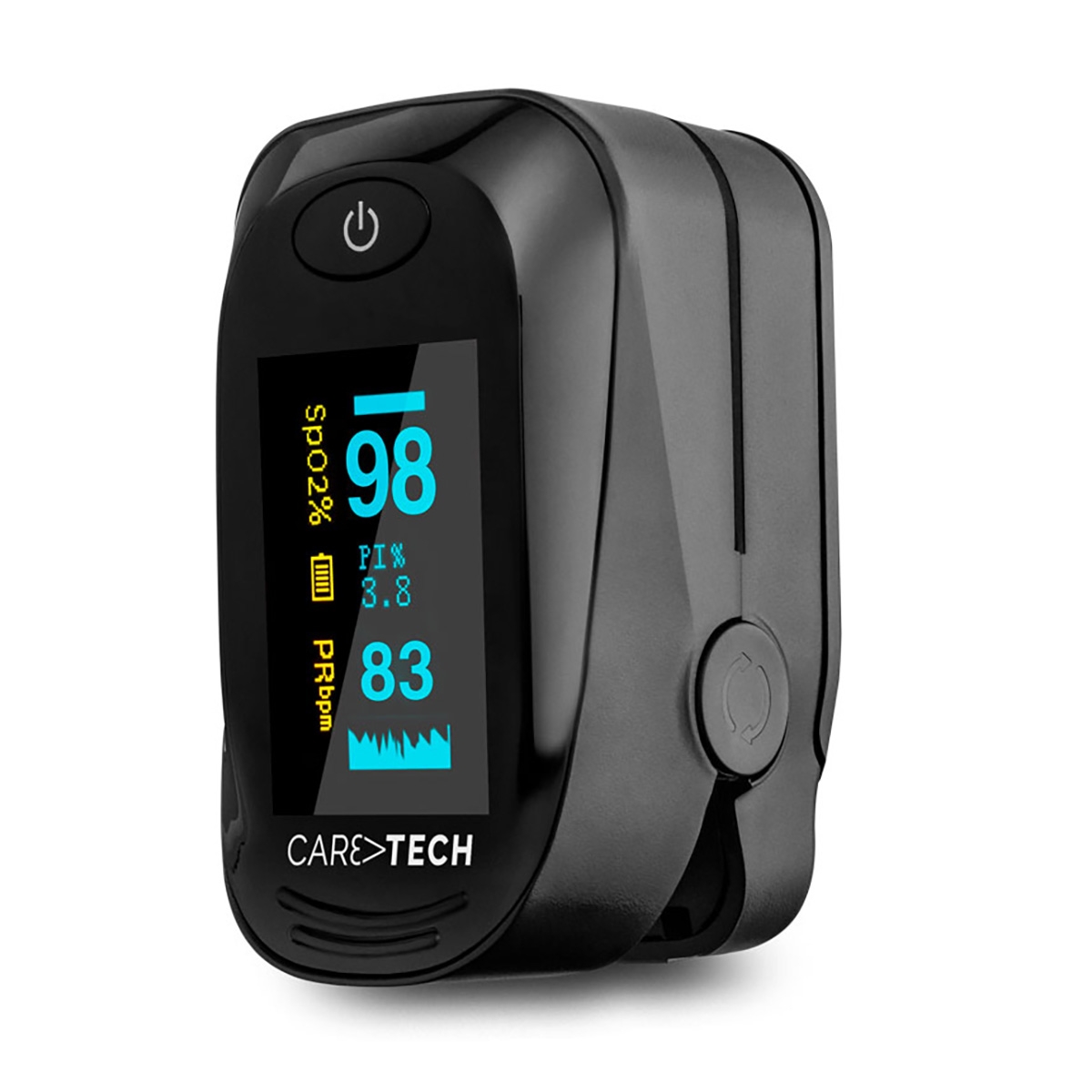 Oxímetro de Pulso Caretech Oxygen Check HC281 com menor preço | Droga Raia