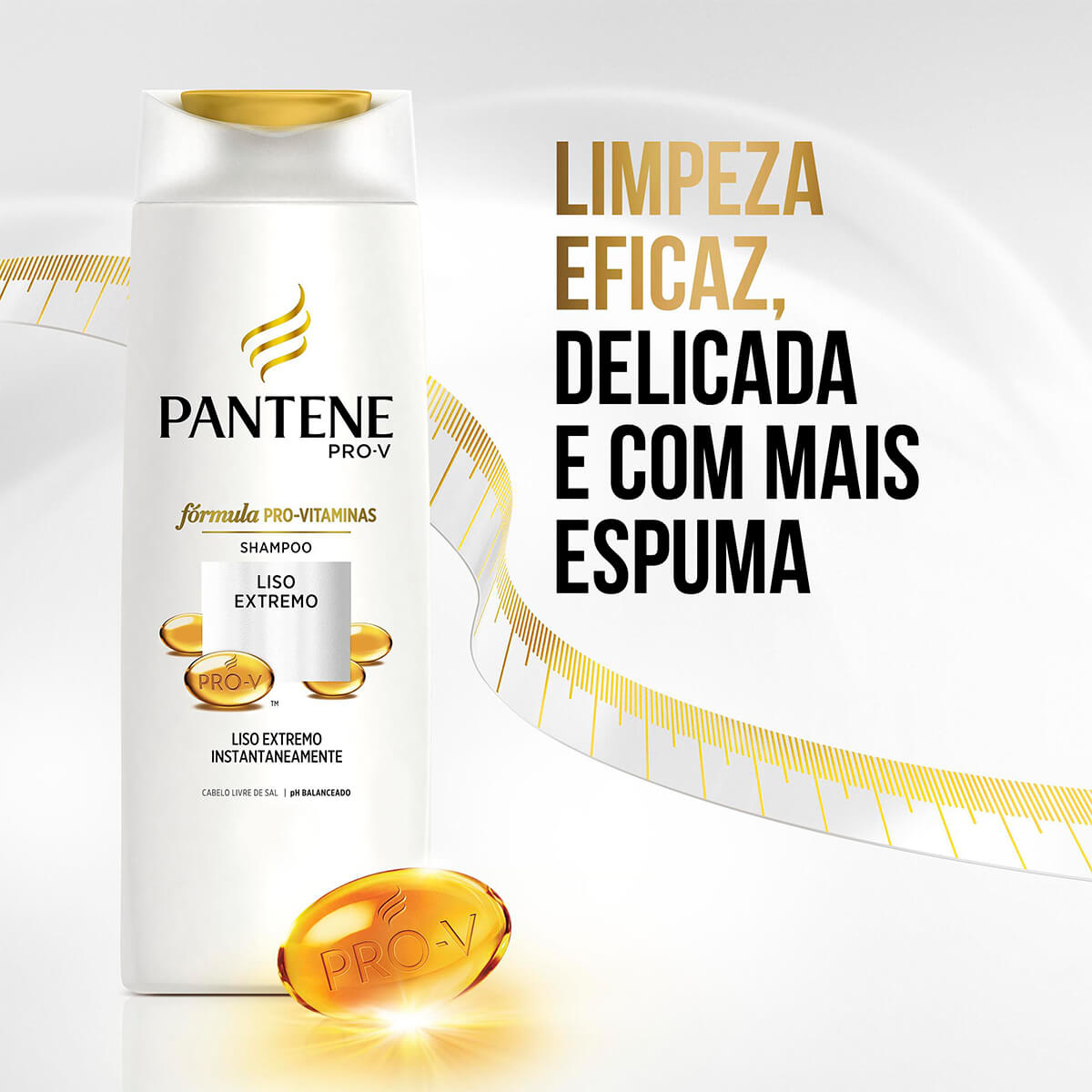 Pantene Shampoo Liso Extremo 400ml | Droga Raia