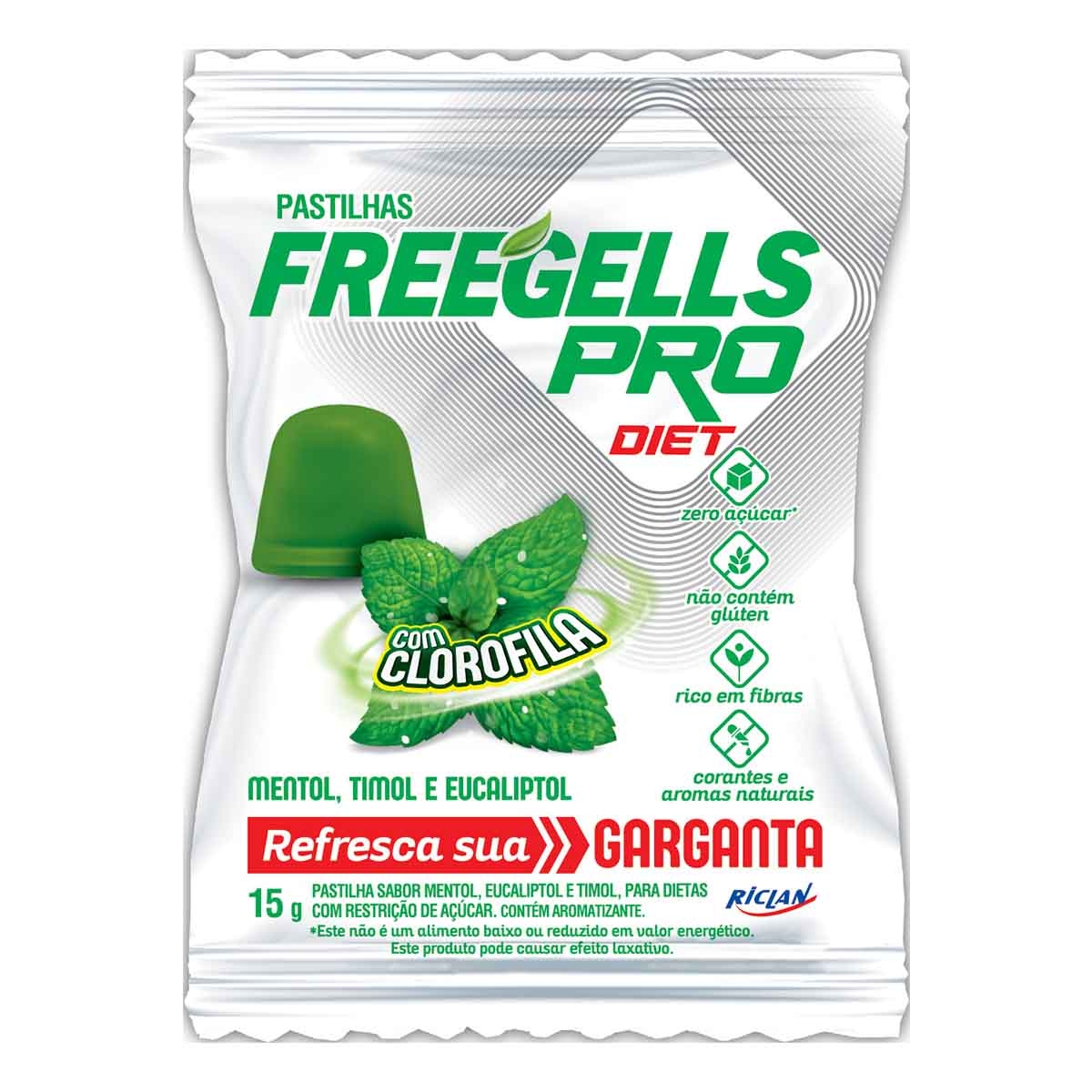 Pastilha Freegells Pro Eucalipto Diet Lata 15g - Preço exclusivo ...
