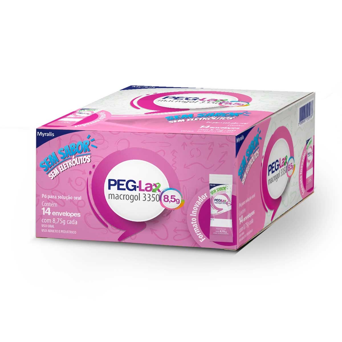 Peg-Lax 8,5g em Pó Sem Sabor com 14 envelopes com menor preço | Droga Raia