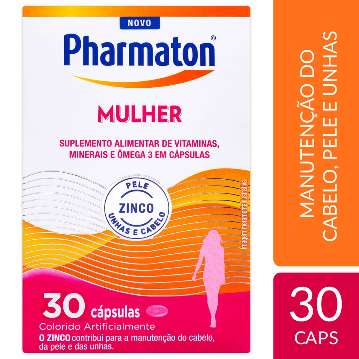 Suplemento Alimentar Pharmaton Mulher com 30 cápsulas | Droga Raia