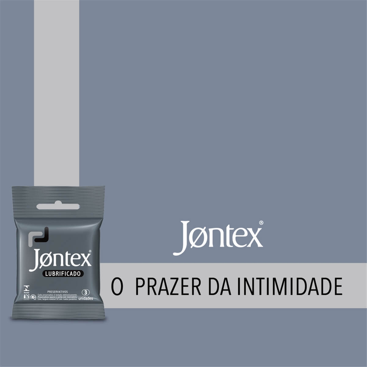Preservativo Jontex Lubrificado 3 unidades | Droga Raia