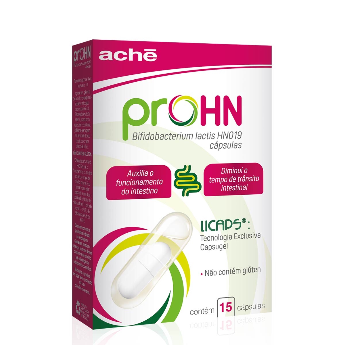 Probiótico Prohn 50mg com 15 Cápsulas | Droga Raia
