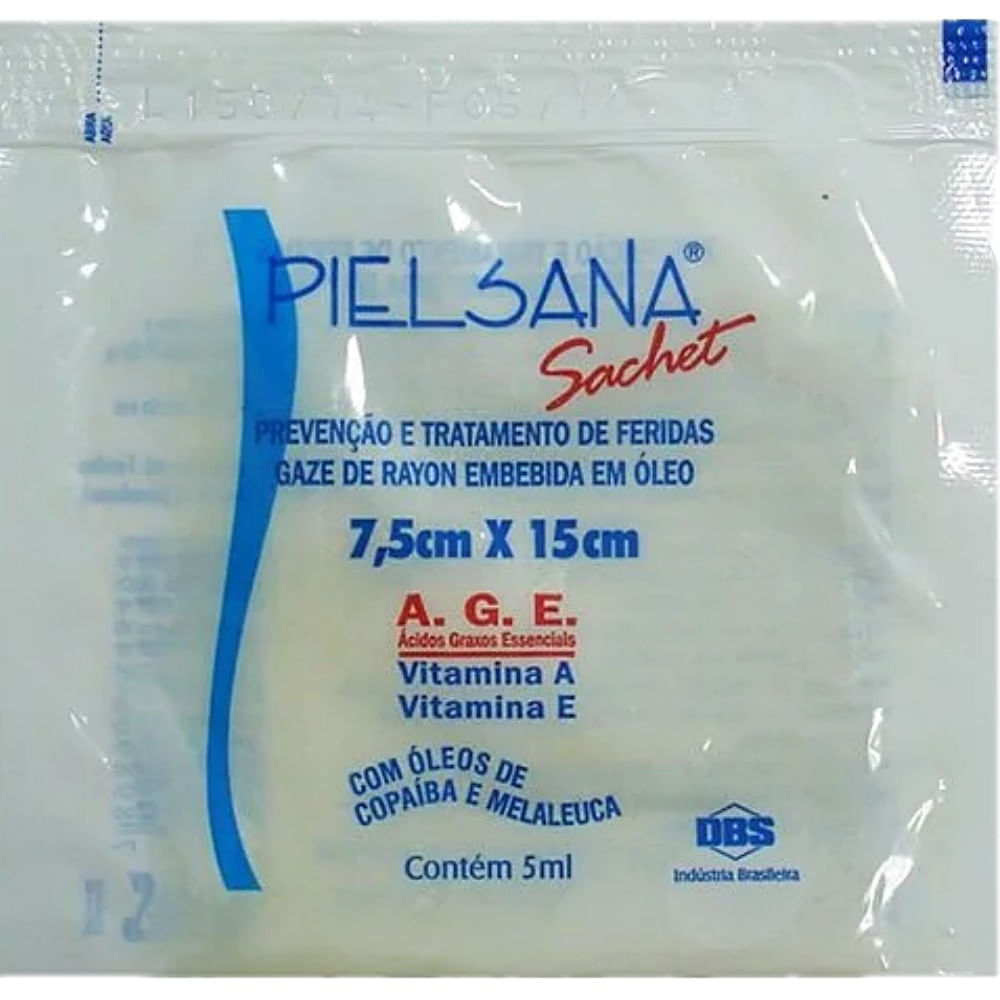 Pielsana Gaze De Rayon Com Óleo Age - Sachê - 7.5X15Cm | Droga Raia