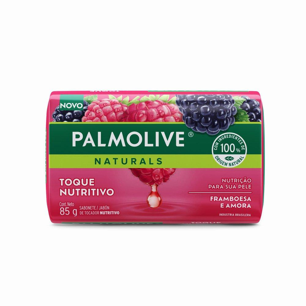 SABONETE EM BARRA PALMOLIVE NATURALS TOQUE NUTRITIVO FRAMBOESA E AMORA ...