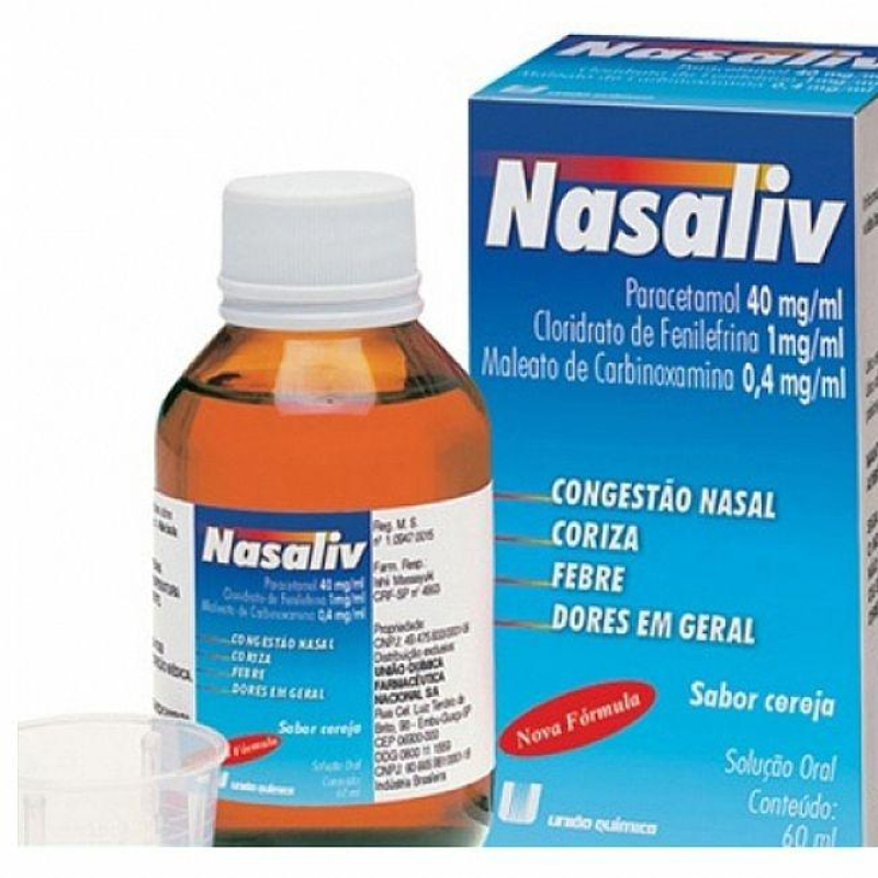 NASALIV 60ML UNIAO QUIMICA | Droga Raia