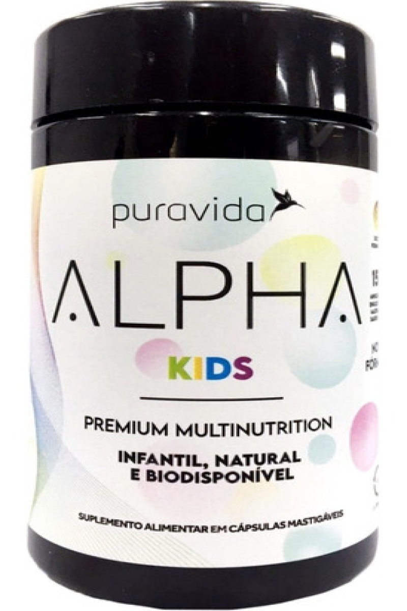 ALPHA KIDS MULTIVITAMíNICO PURAVIDA 150 CáPSULAS | Droga Raia