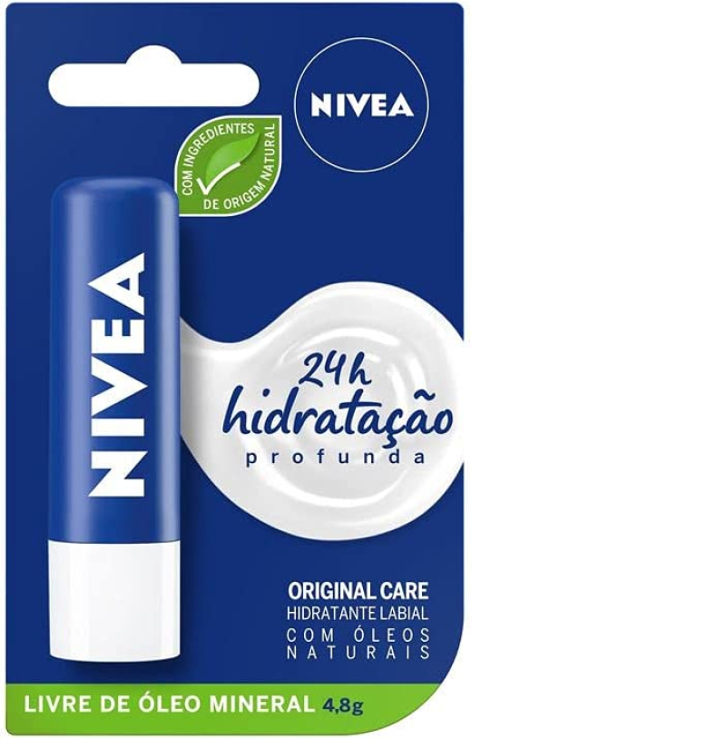 HIDRATANTE LABIAL ORIGINAL CARE 4,8G NIVEA | Droga Raia