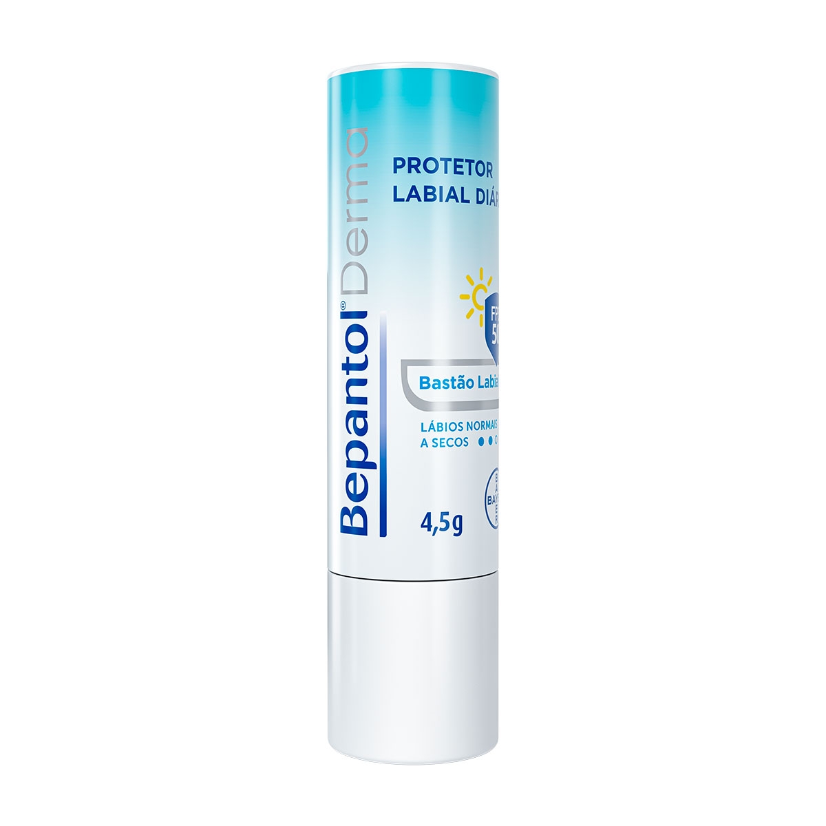 Protetor Labial Diário Bepantol Derma FPS50 4,5g | Droga Raia