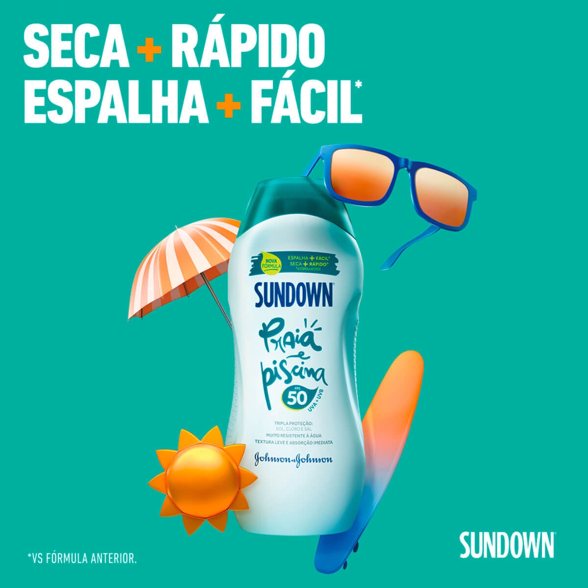 Protetor Solar Corporal Sundown Praia e Piscina FPS 50 com 200ml ...