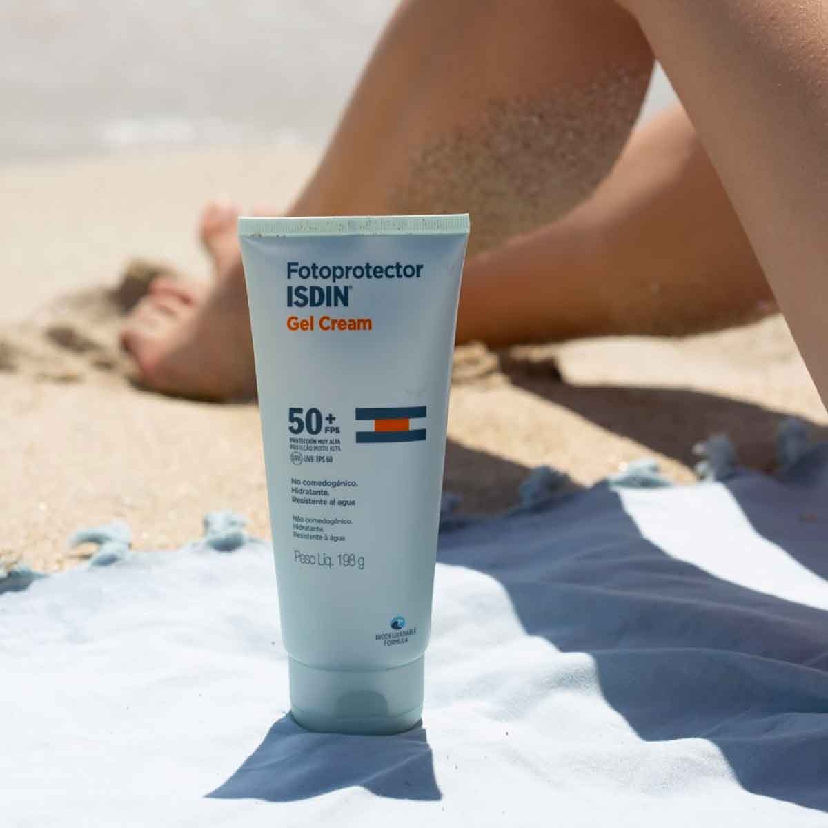 Protetor Solar Corporal Isdin Gel Creme FPS 50 com 198g | Droga Raia