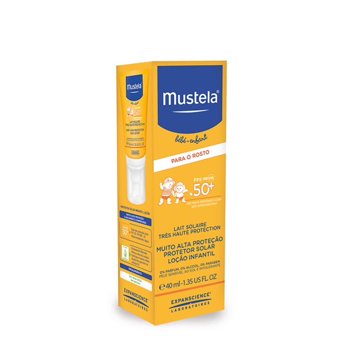 Protetor Solar Infantil Mustela Bebê FPS 50+ com 40ml | Droga Raia
