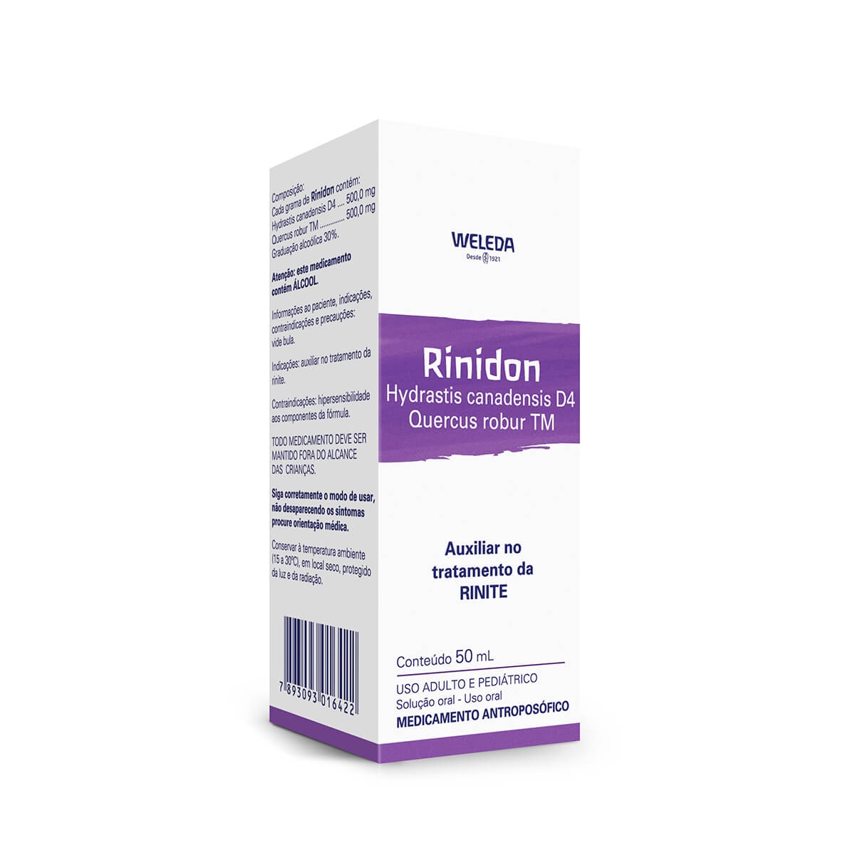 Rinidon Weleda 500,0mg + 500,0mg Gotas com 50ml | Droga Raia