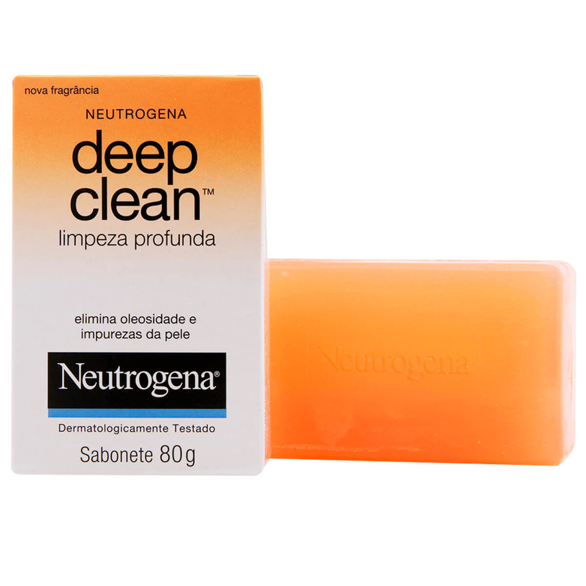 Sabonete Facial em Barra Neutrogena Deep Clean Limpeza Profunda com 80g ...
