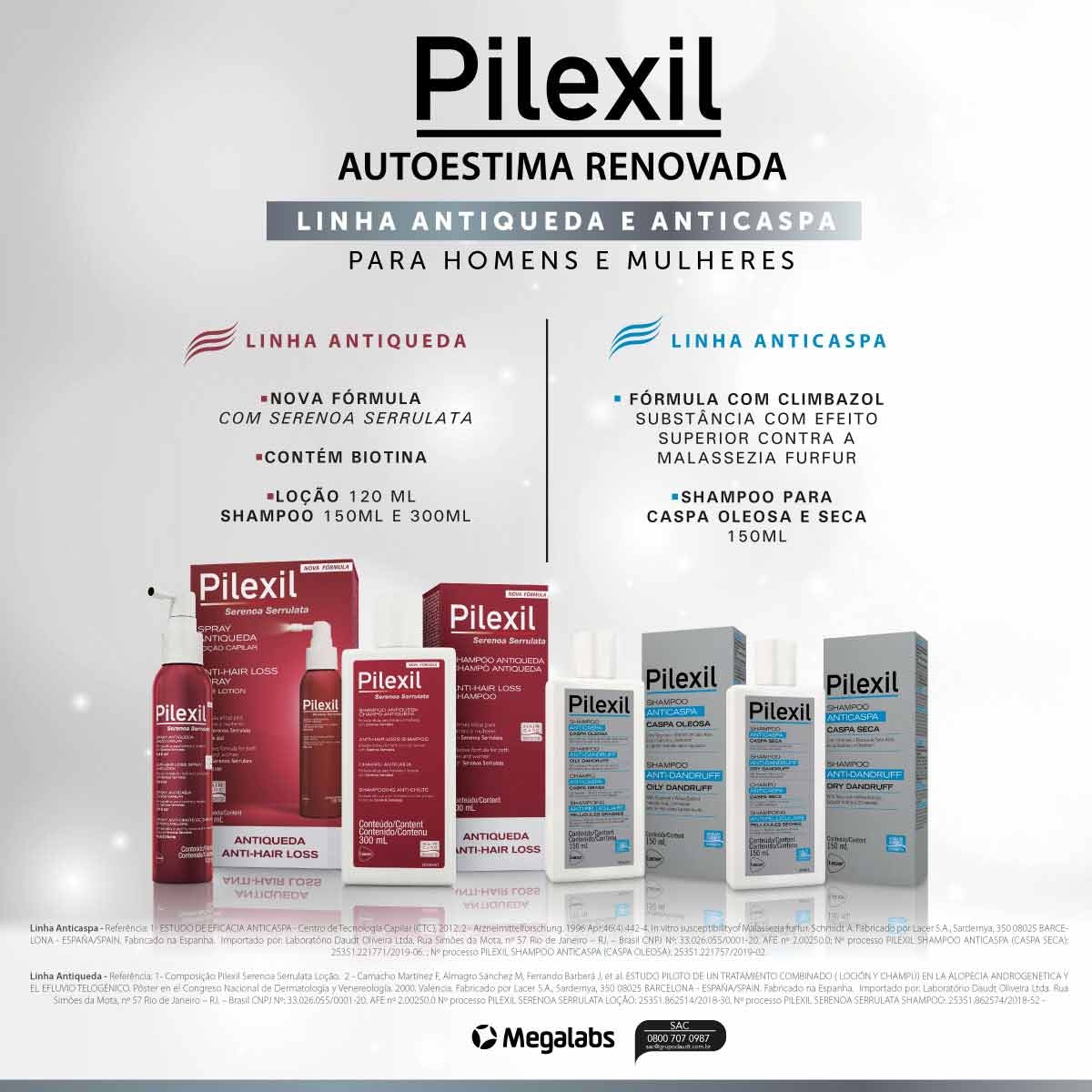 Loção Capilar Pilexil Antiqueda 120ml | Droga Raia