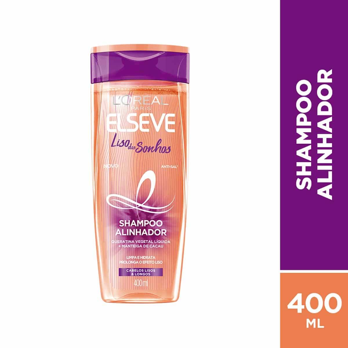 Shampoo Elseve Liso dos Sonhos 400ml | Droga Raia