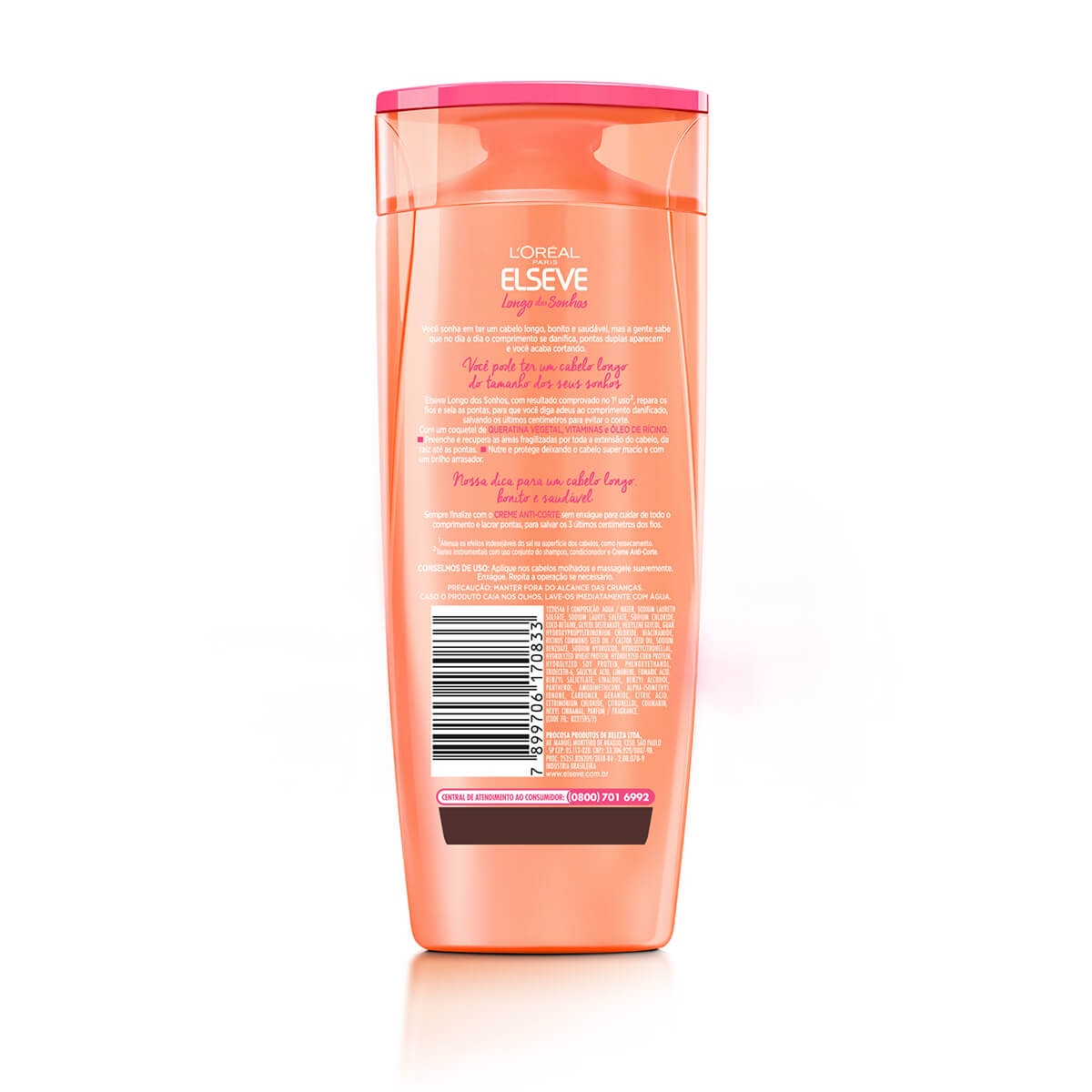 Shampoo Elseve Longo dos Sonhos Salvador com 400ml | Droga Raia