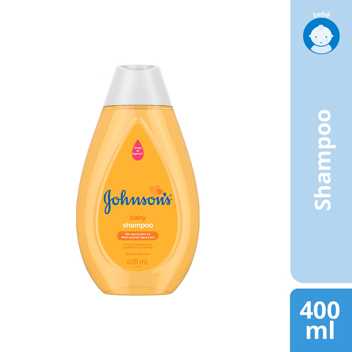 Shampoo Johnson's Baby Regular com 400ml | Droga Raia