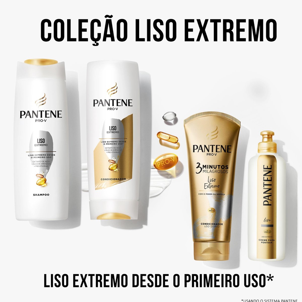 Shampoo Pantene Pro-V Liso Extremo 400ml | Droga Raia