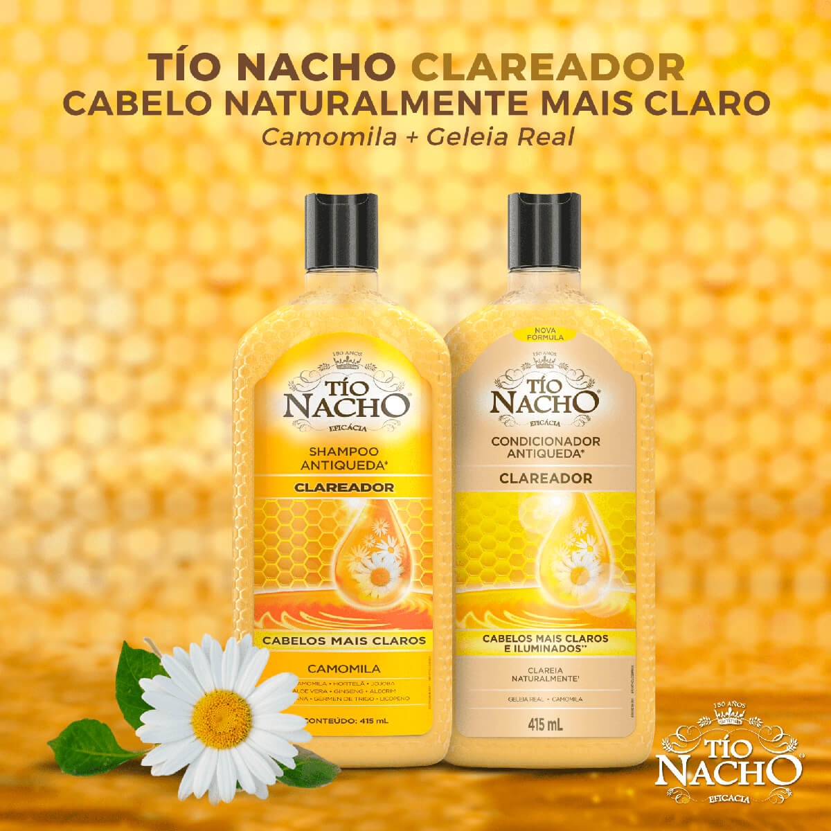 Shampoo Tio Nacho Antiqueda Clareador 415ml | Droga Raia