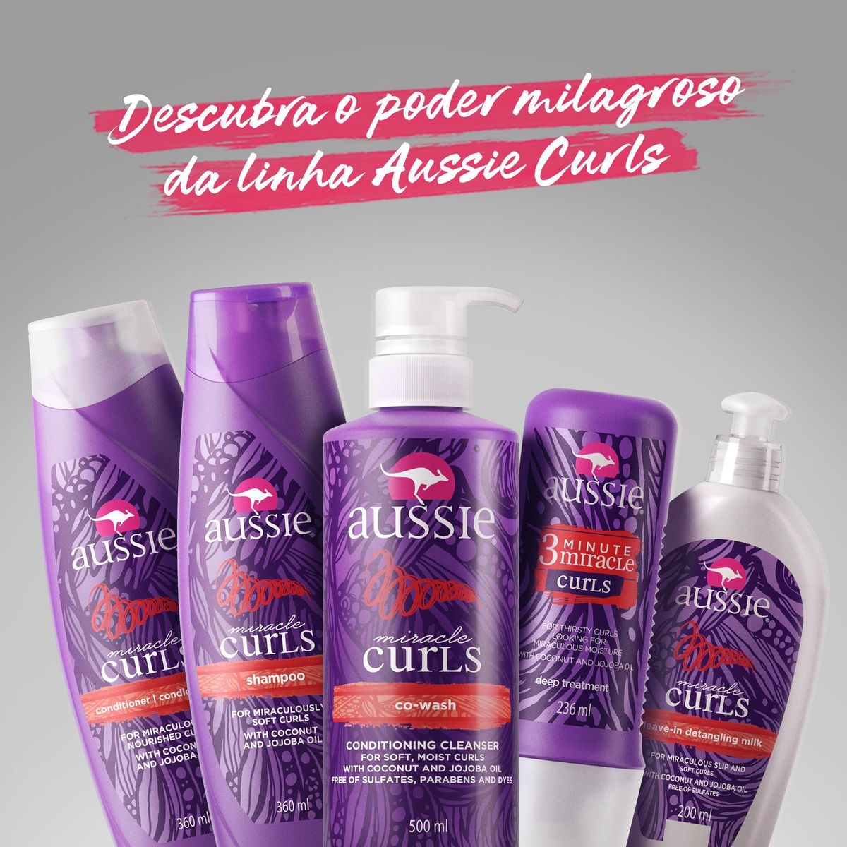 Shampoo Aussie Miracle Curls 360ml Pandg Droga Raia