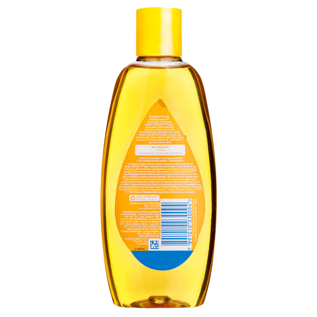 Shampoo Neutro Johnson's Baby 200ml Johnson & Johnson | Droga Raia