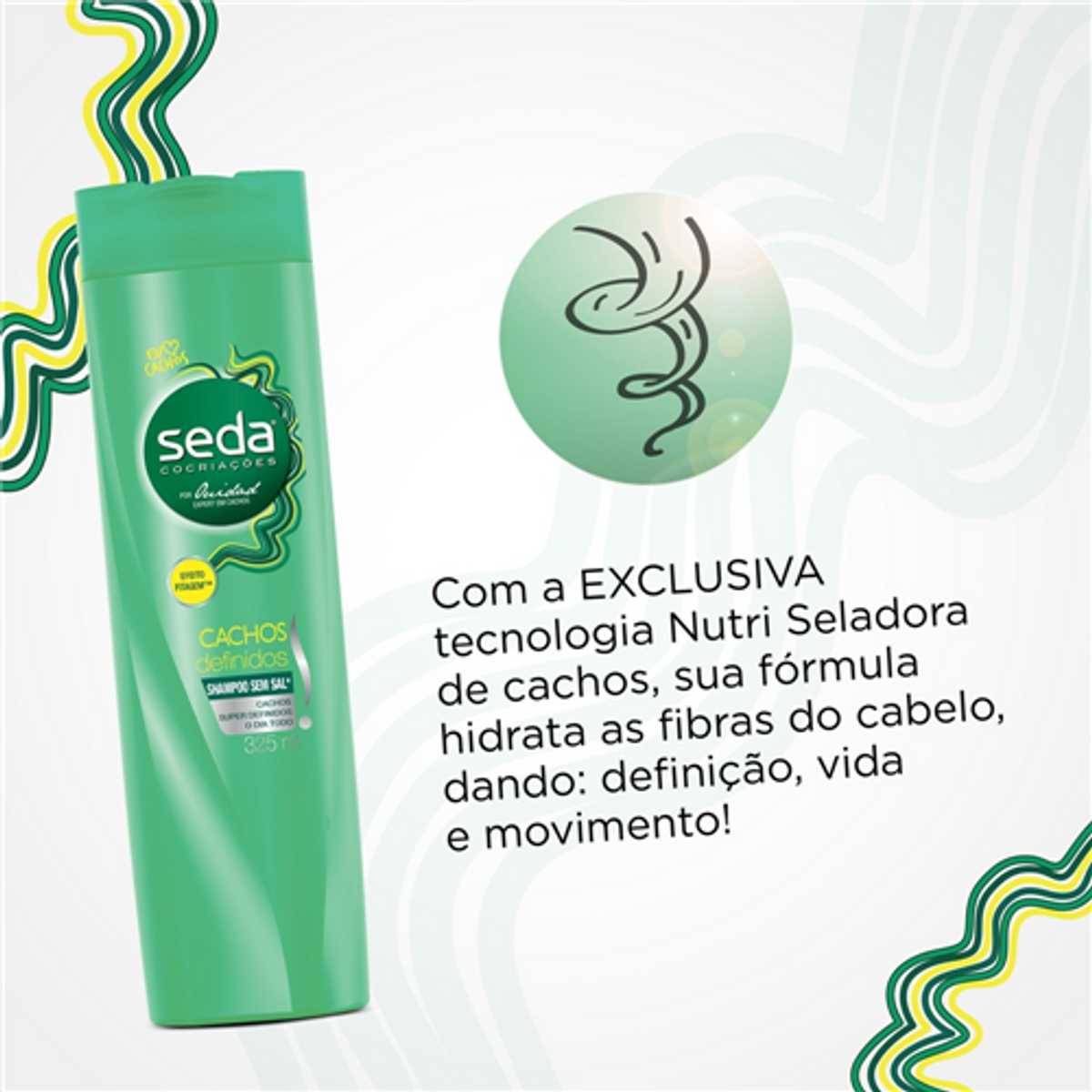 Shampoo Seda Cachos Definidos 325mL | Droga Raia