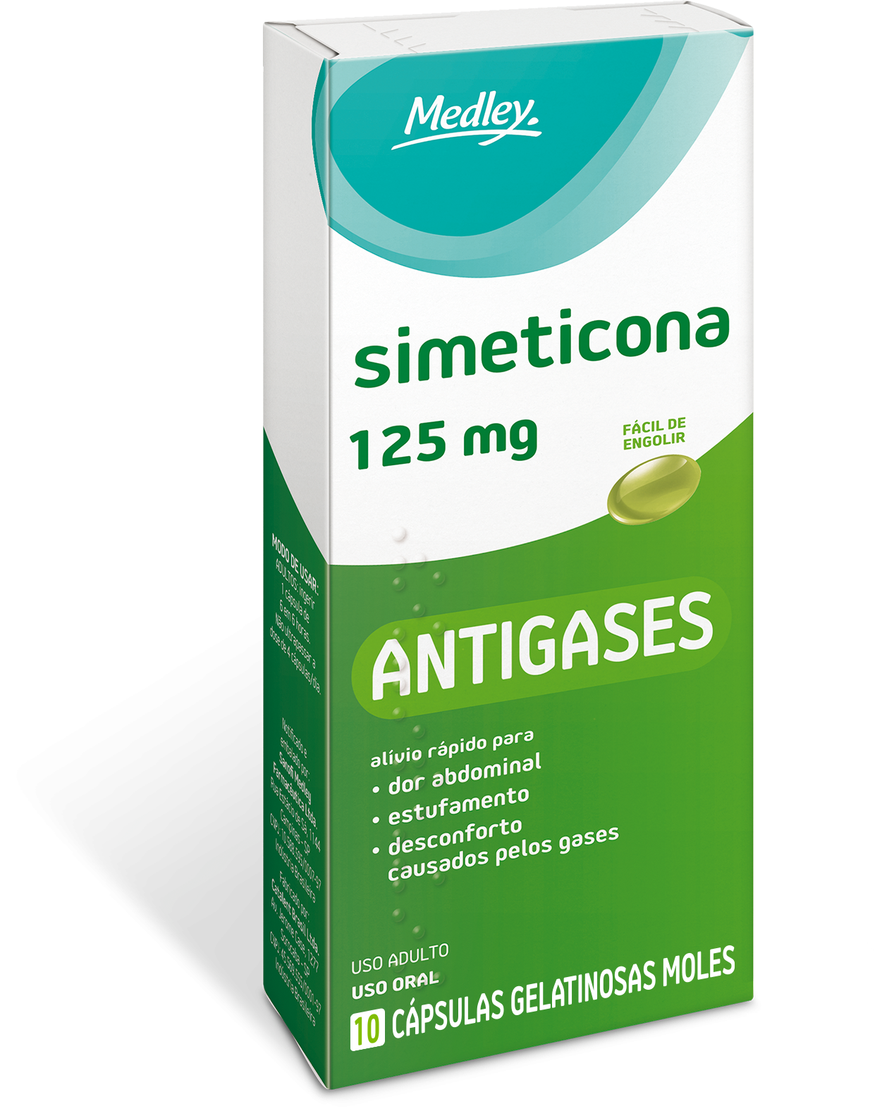 Simeticona 125mg 10 cápsulas Medley Genérico com menor preço | Droga Raia
