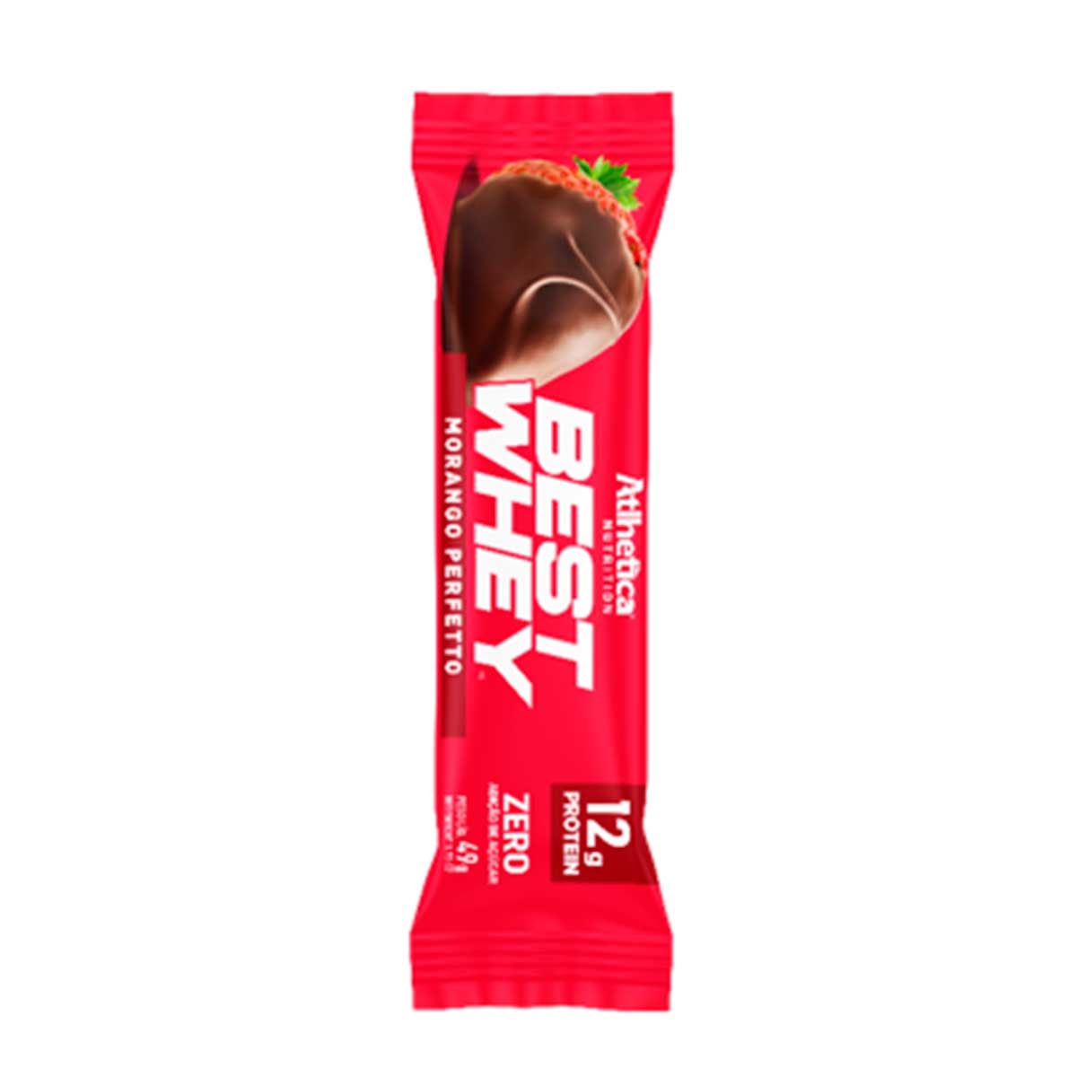 Snack Atlhetica Nutrition Best Whey Bar 12g Protein Morango Perfetto ...