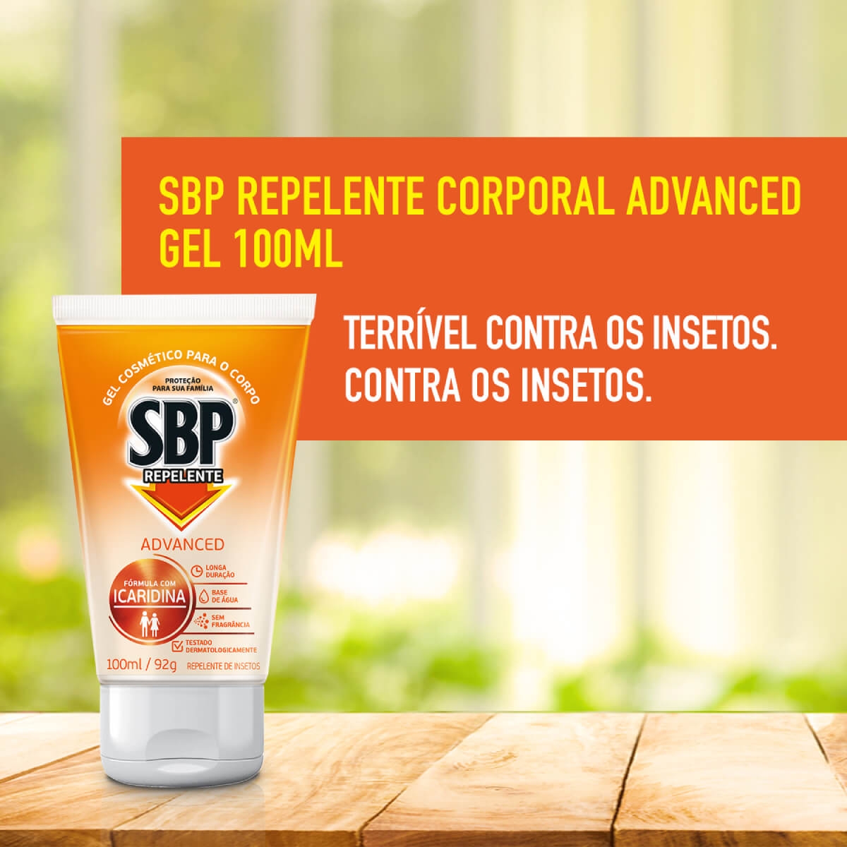 Repelente de Insetos SBP Advanced Gel com 100ml | Droga Raia
