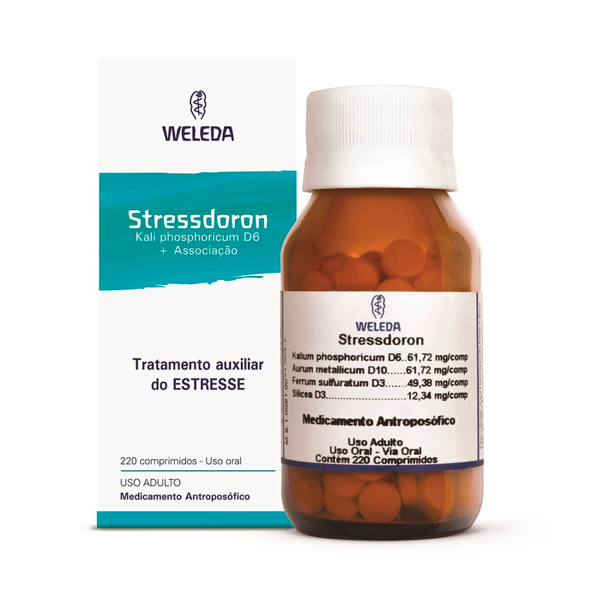 Stressdoron Weleda com 220 comprimidos | Droga Raia
