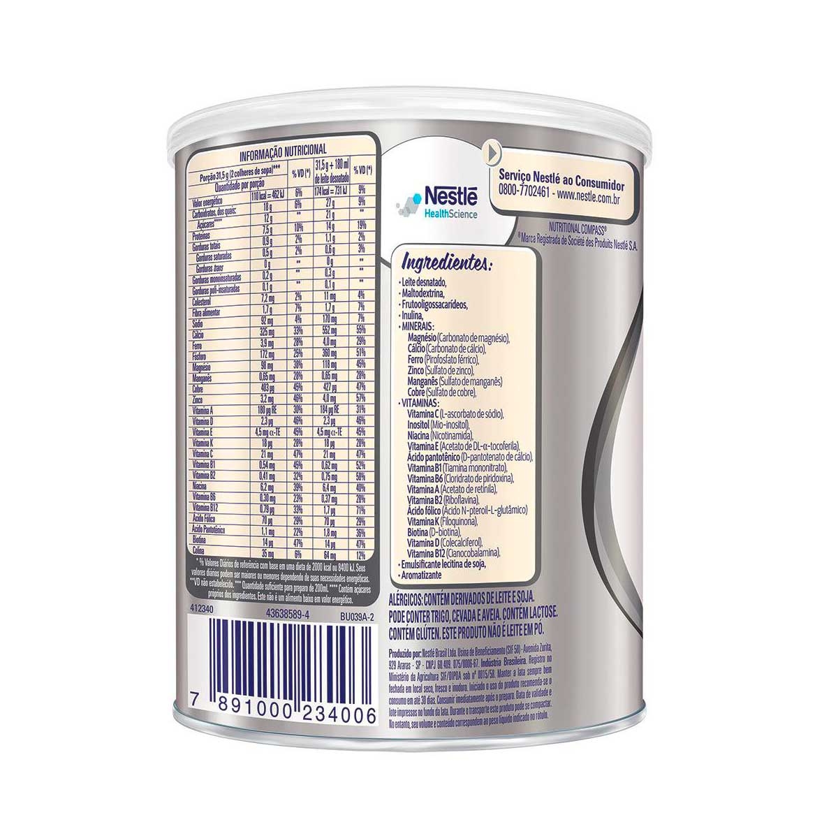 Suplemento Alimentar Nutren Active Baunilha 400g | Droga Raia