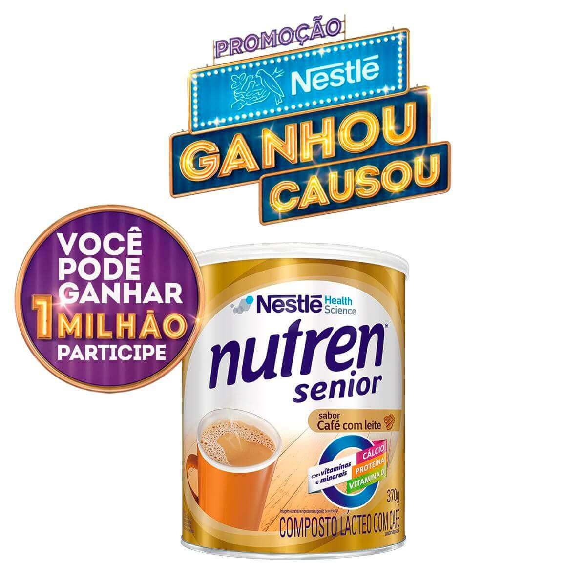 Suplemento Alimentar Nutren Senior Sabor Café com Leite 370g | Droga Raia