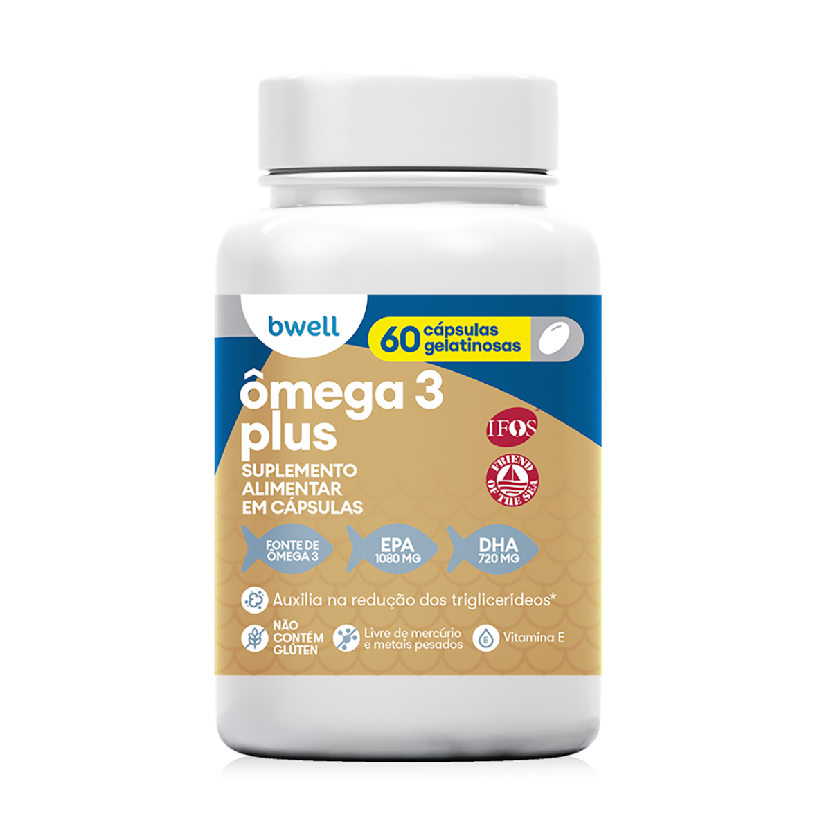 Ômega 3 bwell Plus 60 cápsulas: para que serve e onde comprar | Droga Raia