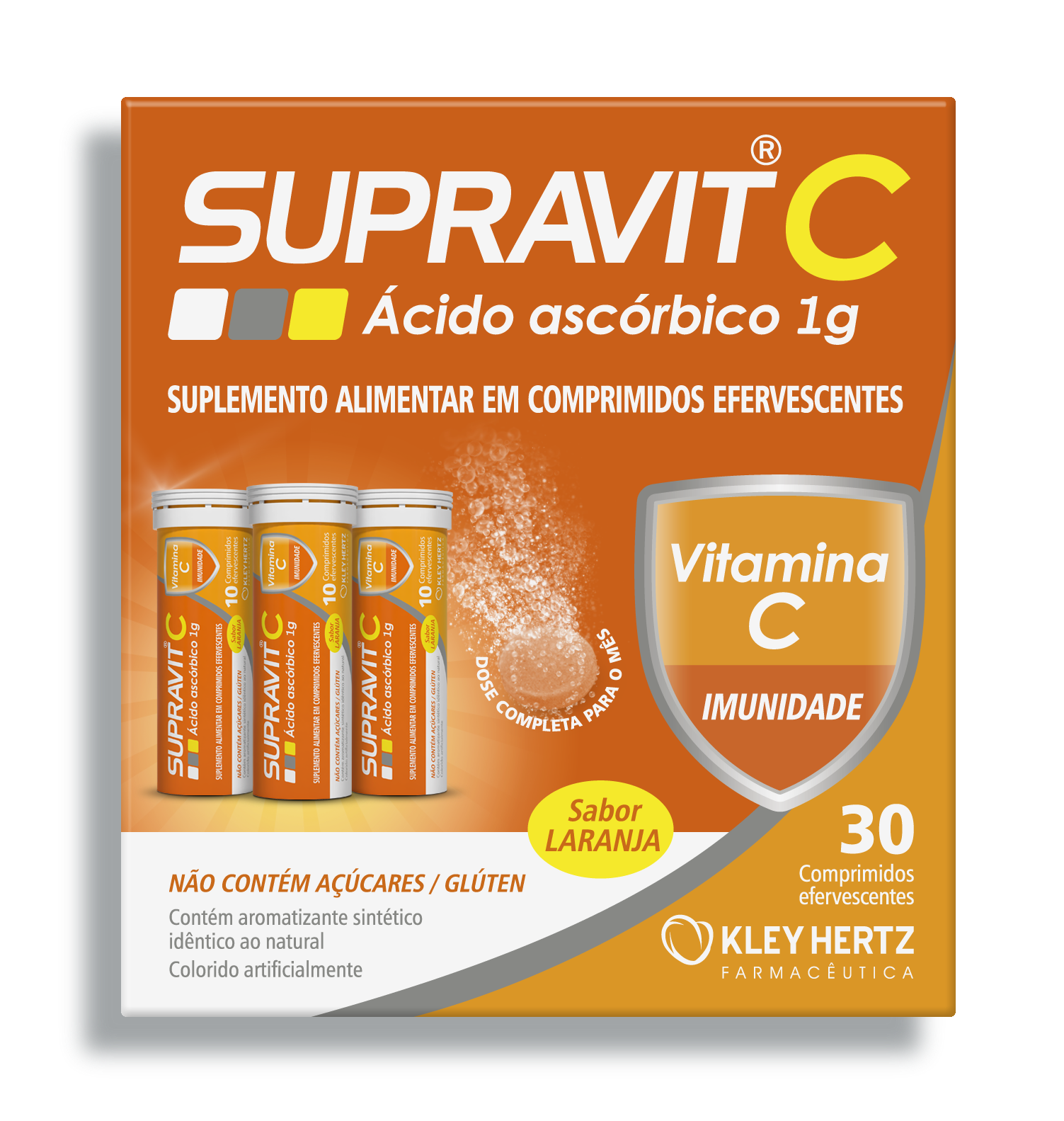 Vitamina C Supravit C 30 Comprimidos Efervescentes - Mais Preço