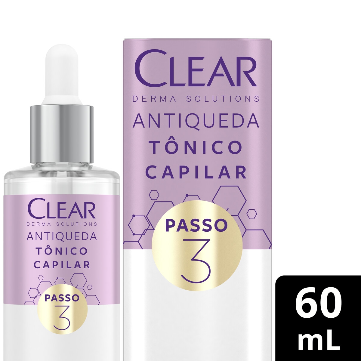 Tônico Capilar Antiqueda Clear Derma Solutions Woman 60ml | Droga Raia