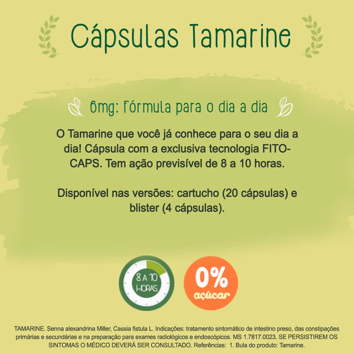 Tamarine 6mg 20 Cápsulas Hypera | Droga Raia