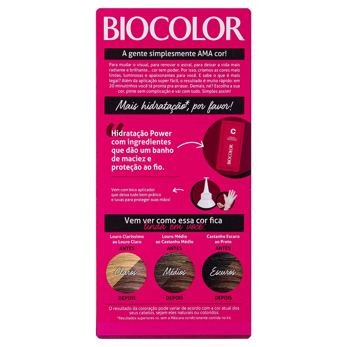 Tinta de Cabelo Biocolor Mini Kit Chocolate para Brilhar 6.7 | Droga Raia